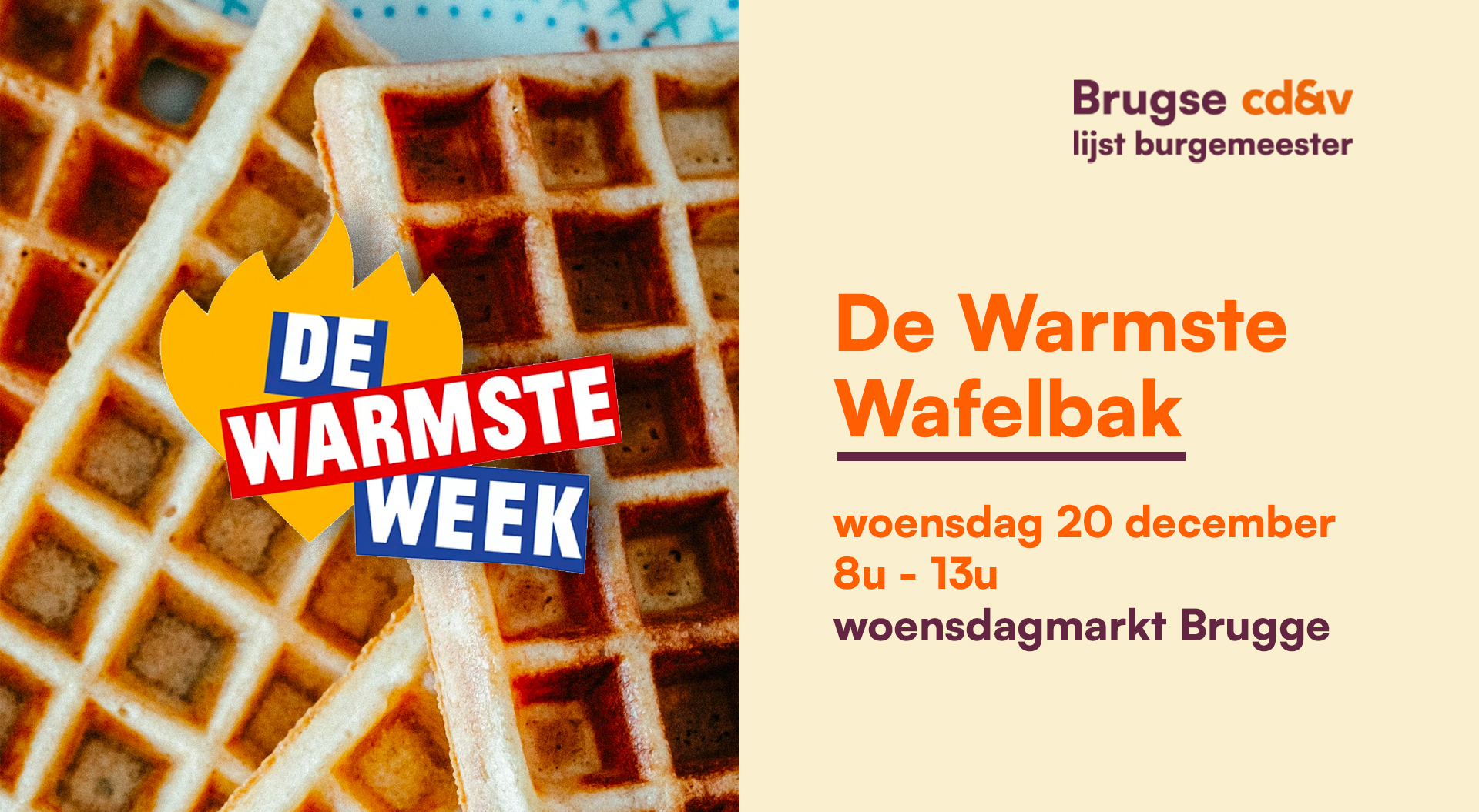 De Warmste Wafelbak | Brugse cd&v